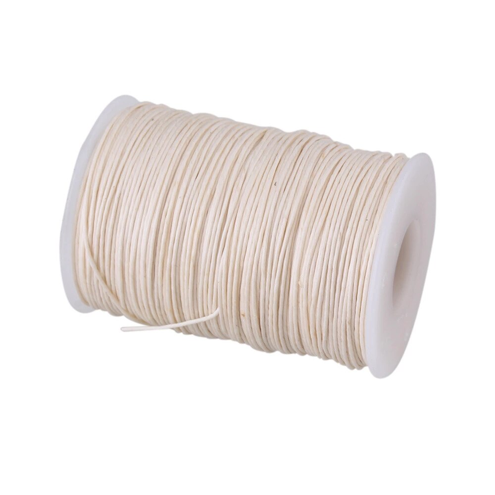 100 Meter Natural Hemp Waxed Thread Round Cord Lea... – Vicedeal
