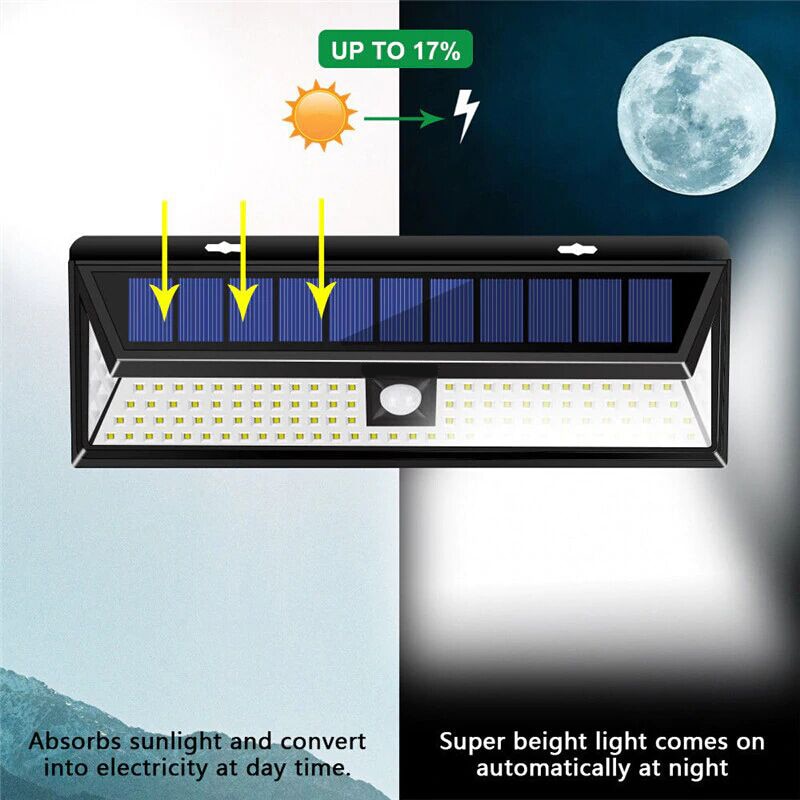 118 LED 1000LM 3 Modes Garden Solar LED Lights Out... – Vicedeal
