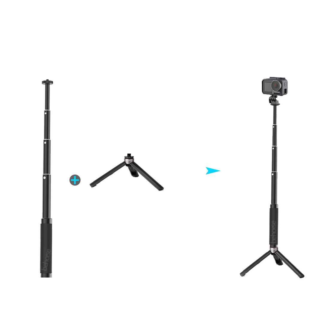 PGYTECH For DJI OM 4 Tripod Selfie Stick 1/4 Mount... – Grandado
