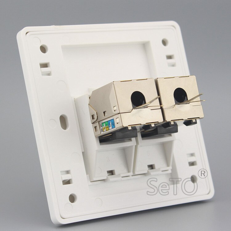 SeTo 86 Type Double Gigabit Shield Network Lan RJ4... – Vicedeal