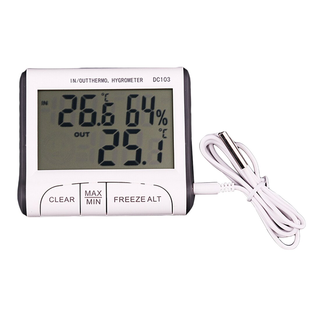 DC103 Instrument Clock With Probe Mini Thermometer... – Vicedeal
