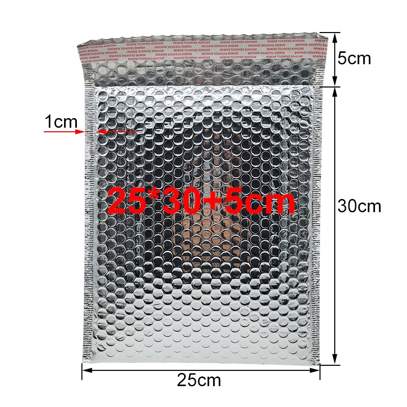 2 Pcs Zilver Aluminium Folie Bubble Mailer Zakken ... – Vicedeal