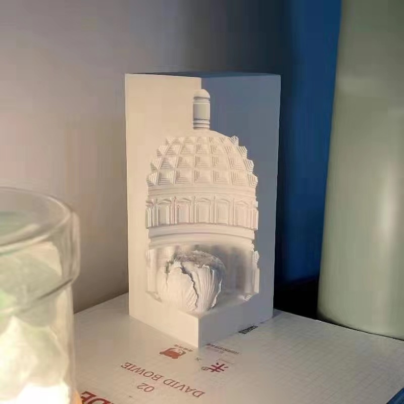 Book Nook Plaster Pantheon Roman Dome Building Mod... – Vicedeal