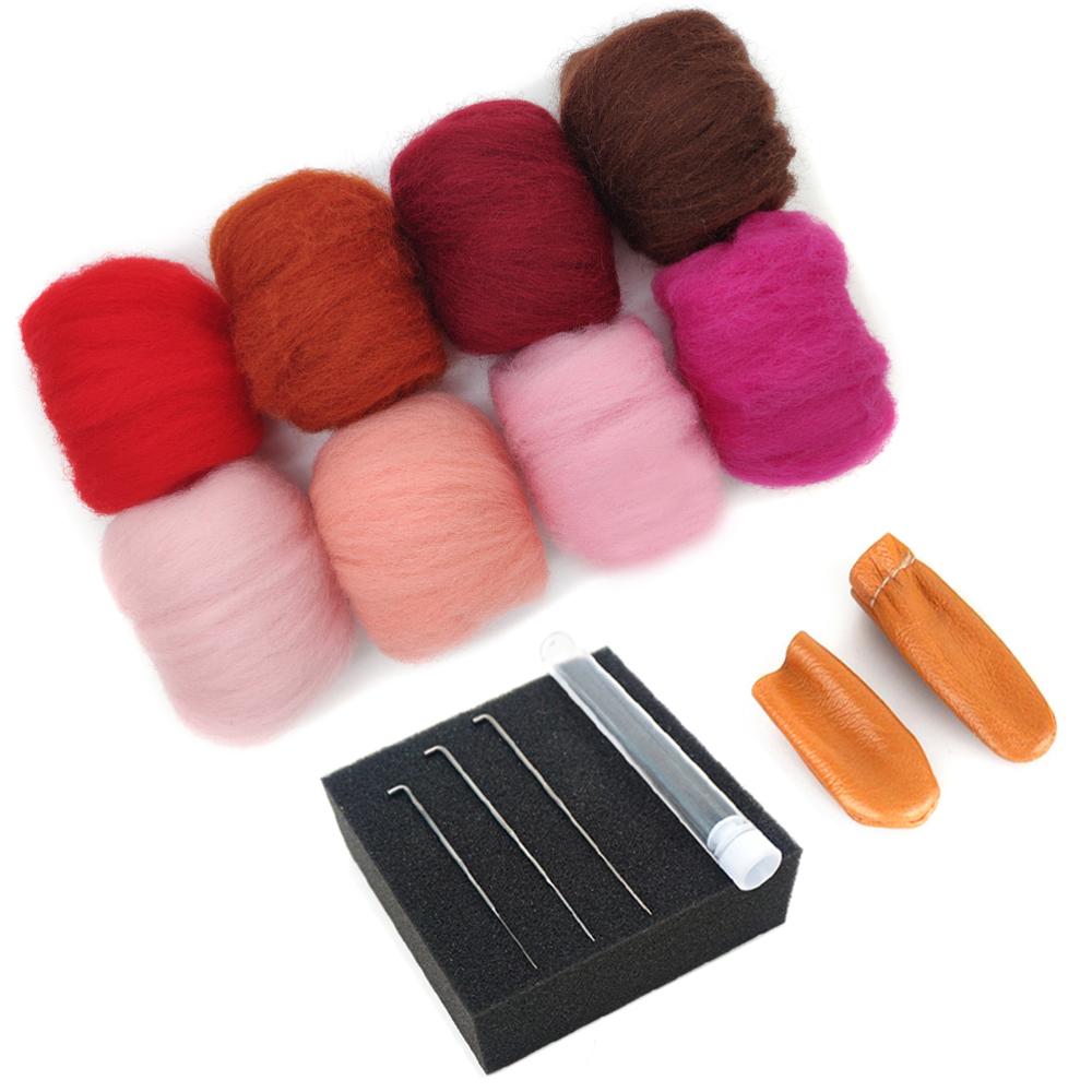 Naaldvilten Kit 10g x 8 Kleur Totaal 80g Merino Mi... – Vicedeal