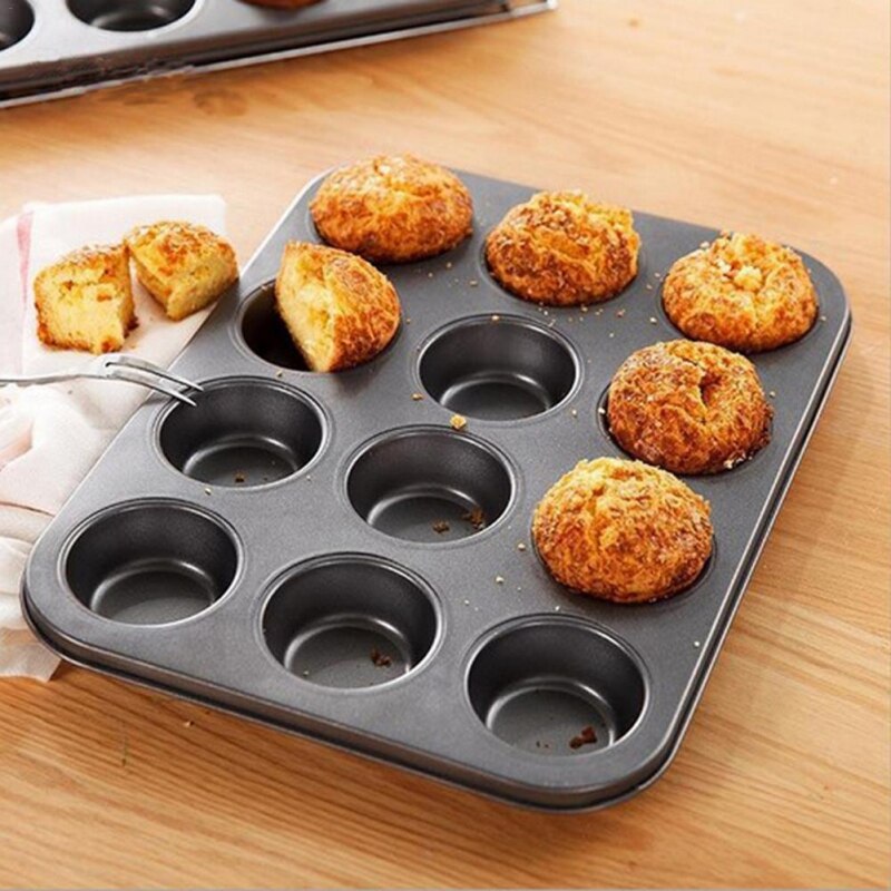 12 Holes Square Cupcake Pan Muffin Tray Cupcake Mo... – Vicedeal