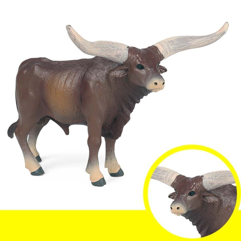 Simulação búfalo boi bull figura fazenda modelo an... – Grandado