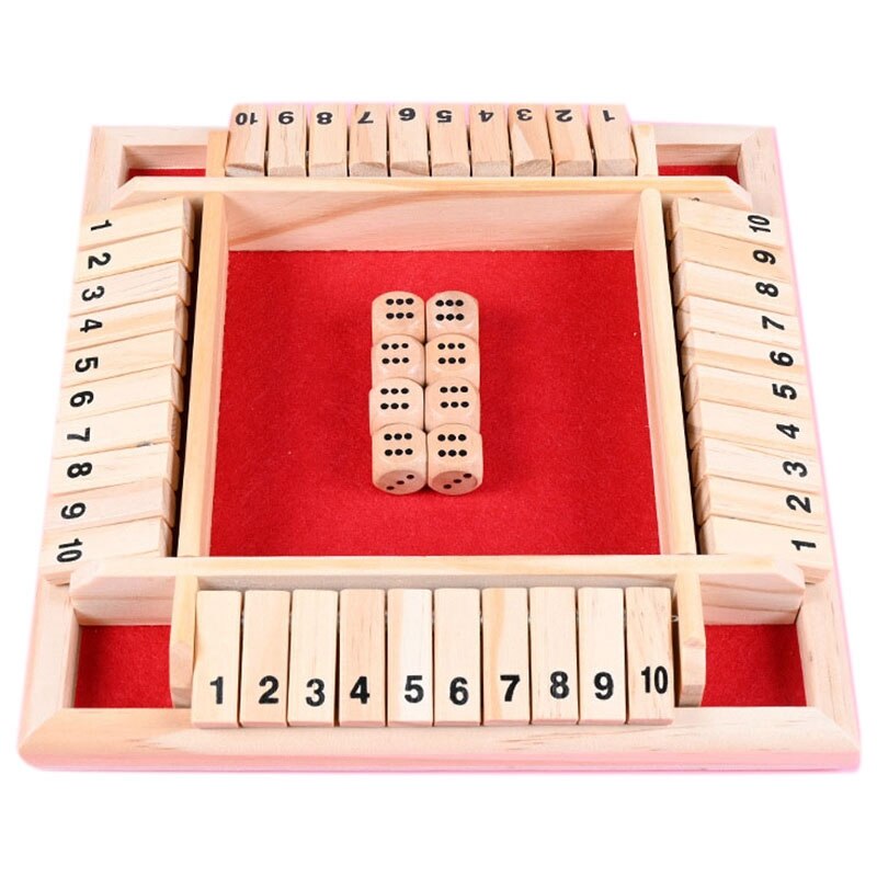 Shut the Box Dice Board Game Board Game in French,... – Vicedeal