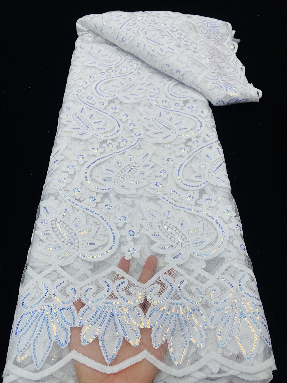 African 3D Lace Fabric Lace French Lace Fabric Wit... – Grandado