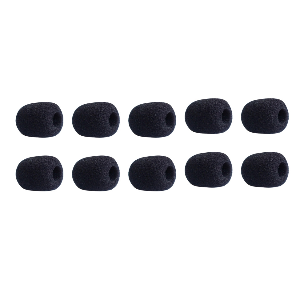 10pcs/set Mini Black Microphone Pad Headset Windsc... – Grandado