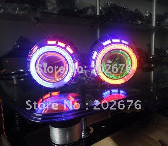 DLAND Dual Angel Eye Bi-xenon MINI HID Projector L... – Grandado