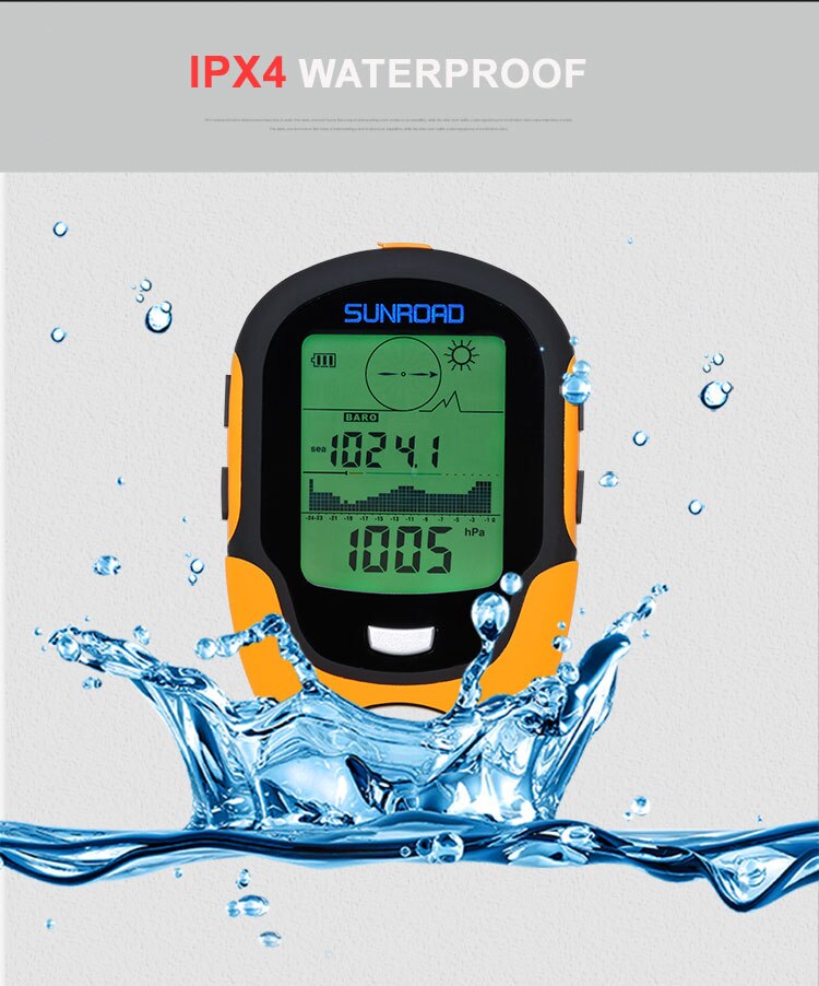 SUNROAD Hand-hold Compass Altimeter Barometer Clim... – Grandado