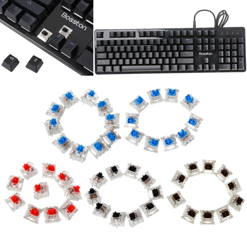 10Pcs 3 Pin Mechanical Keyboard Switch Blue Replac... – Grandado