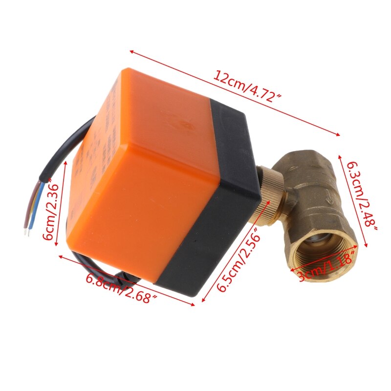 Electric Motorized Brass Ball Valve DN20 AC 220V 2... – Grandado