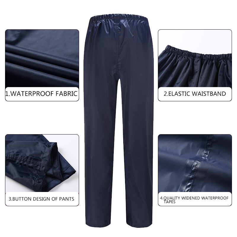QIAN Impermeable Rain Pants Women/Men Rain Coat Ou... – Grandado