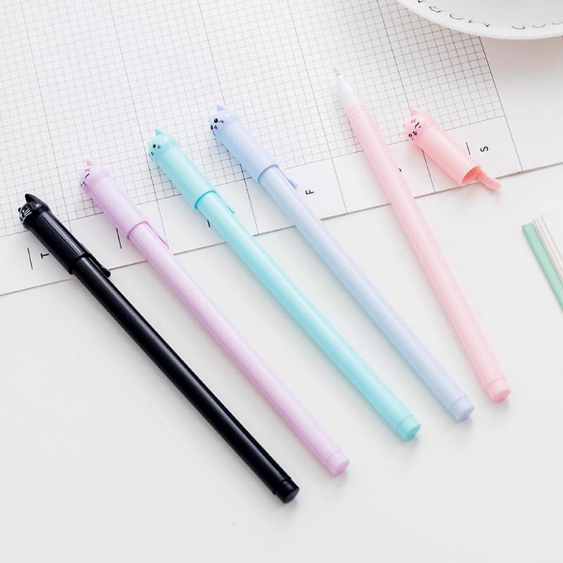 Creatieve Kat Gel Pen Pvc Plastic Pen Lichaam Met ... – Grandado