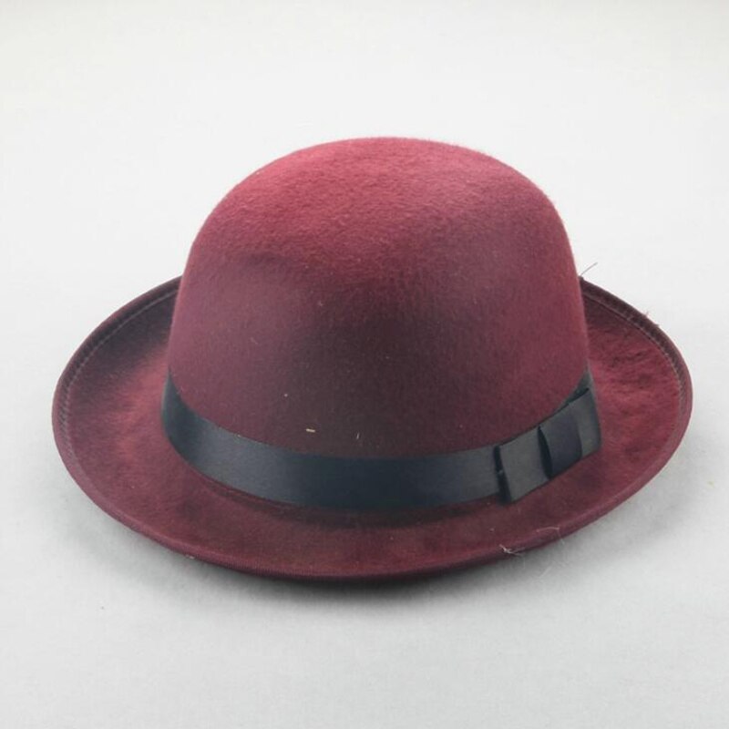 Female Imitation Wool Hat Wool Felt Bucket Hat Cap... – Grandado
