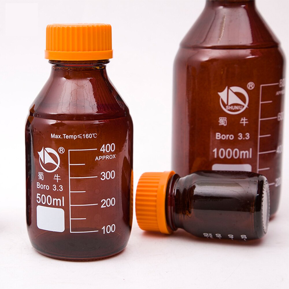 Laboratory Glass Reagent Bottles High 100ml 250ml ... – Grandado
