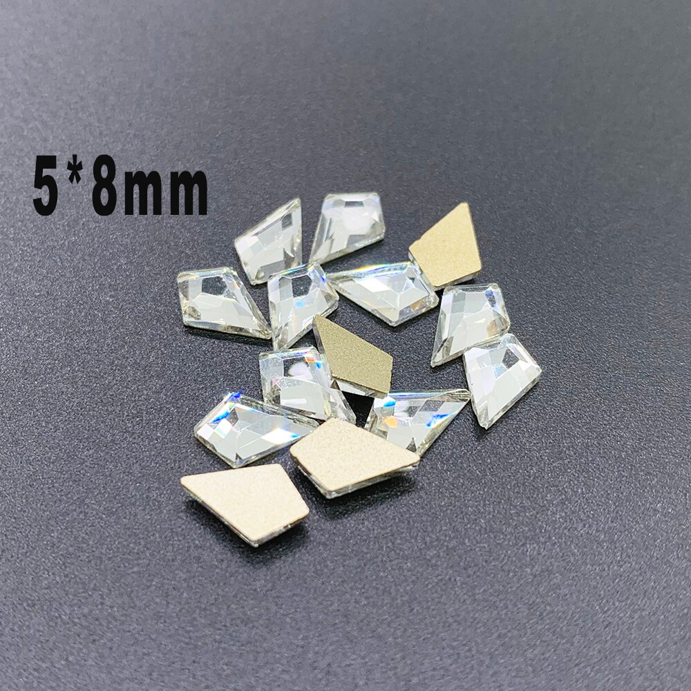 30 stk hvide ab negle rhinestones krystal glitter ... – Grandado