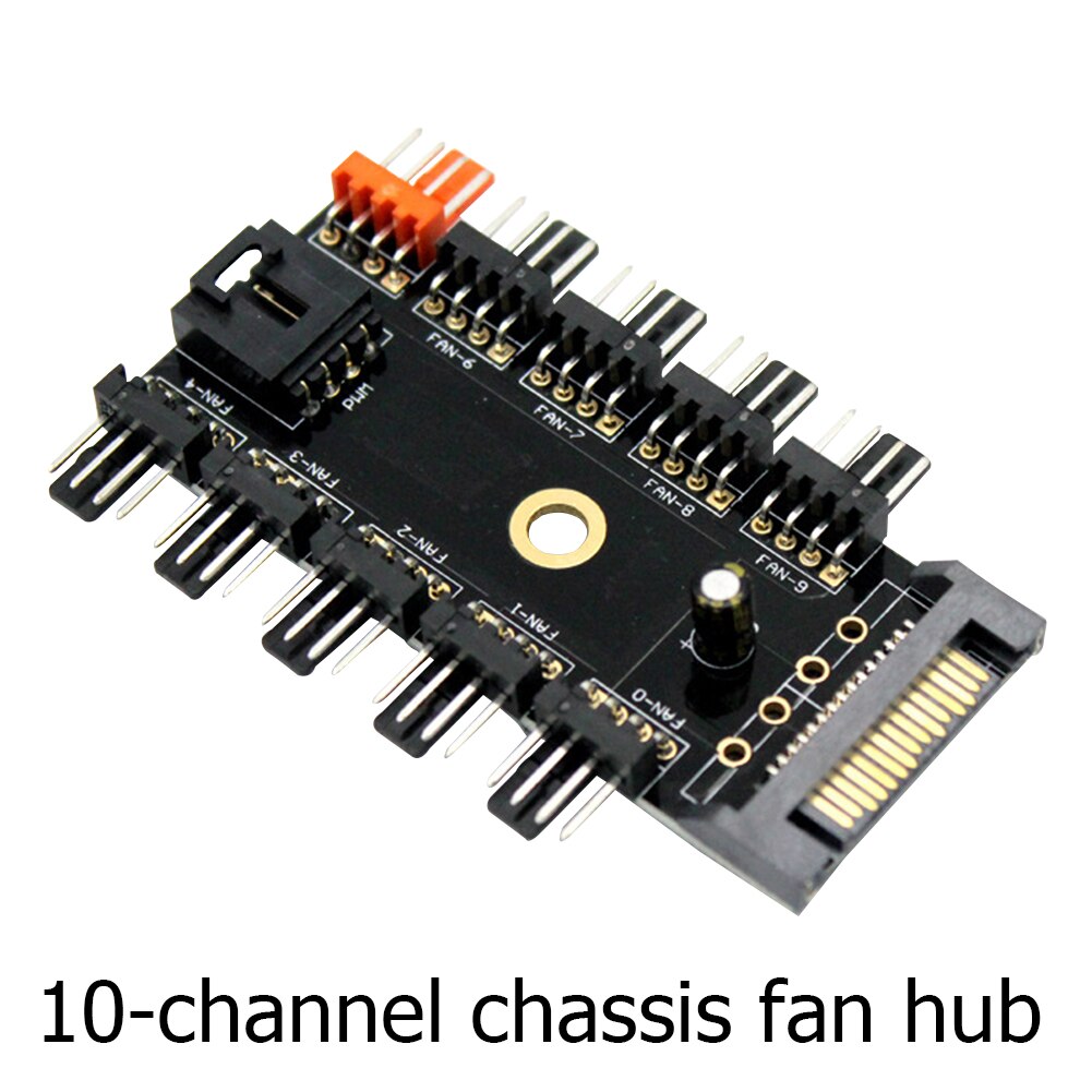 10 Poorten Fan Hub Desktop Case Cooler Splitter Ex... – Vicedeal