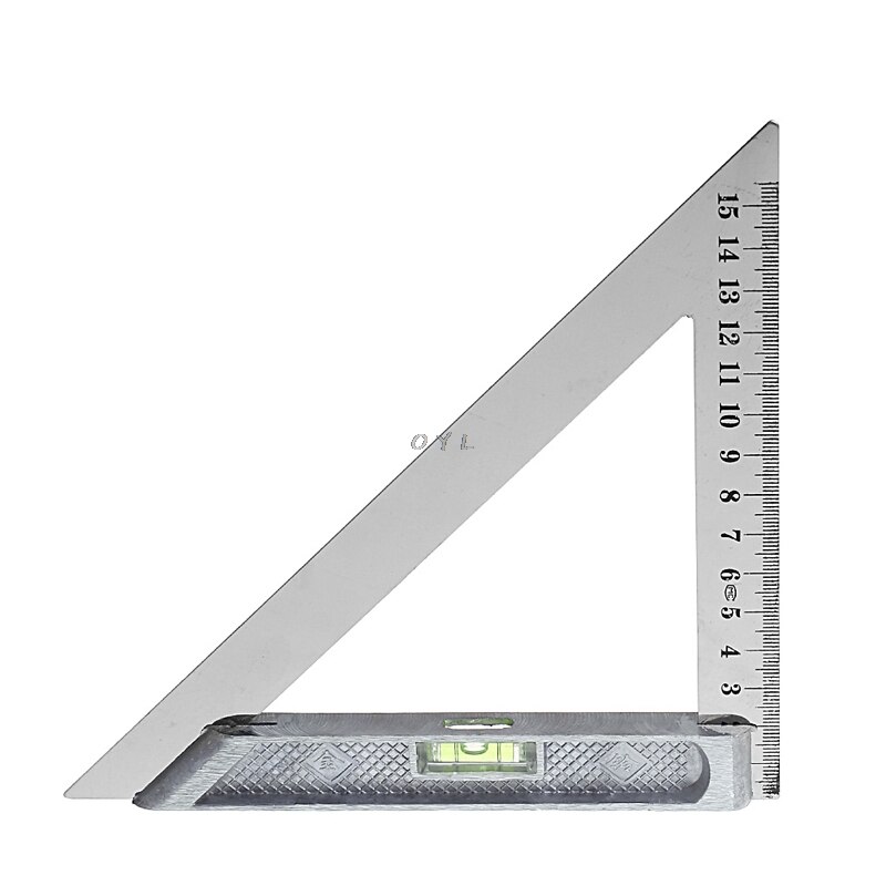 150mm 200mm Triangle Ruler 90 degrees Alloy with B... – Grandado