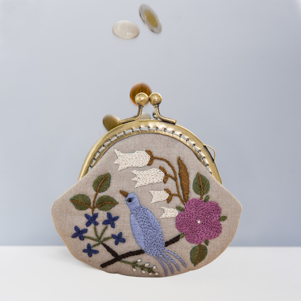 1 Set DIY Coin Purse Embroidery Pouch Making Mater... – Vicedeal