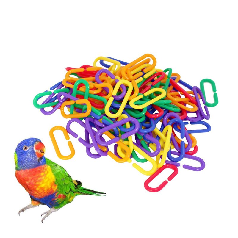 100Pcs Parrot Bird Toy Parts Long Tail Parrot Bird... – Grandado