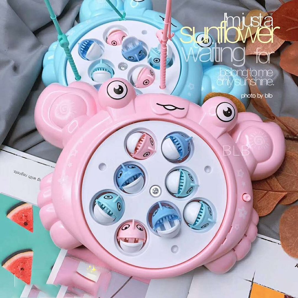 Baby Fishing Toy With 8 Shark Fish 4 Fishing Rods ... – Grandado