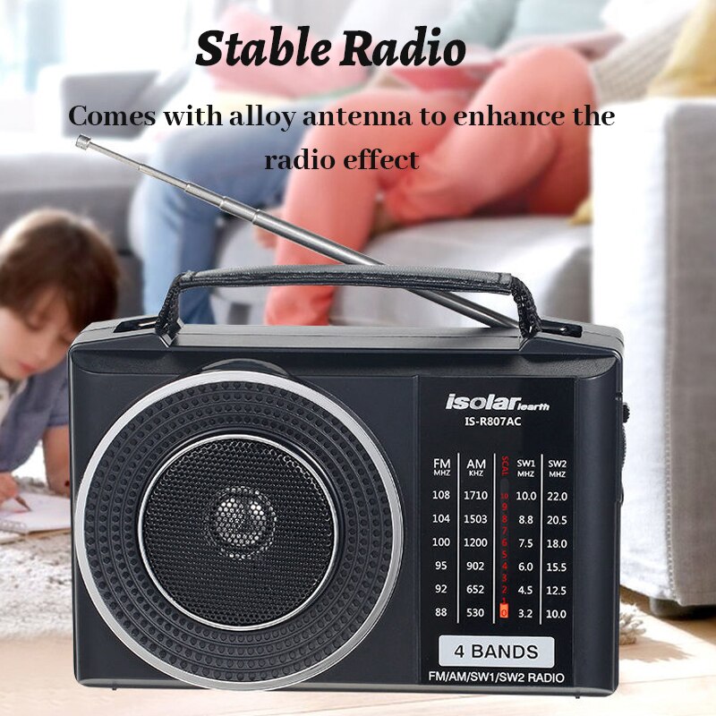 Portable Retro Radio Bluetooth Audio FM / AM / SW1... – Grandado