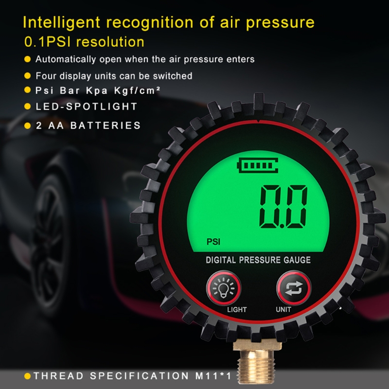 Digital Gas Pressure Gauge with M11 Screw Thread C... – Grandado