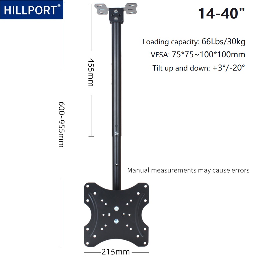 14-40 inch Tv Mount Stand Ceiling Bracket Pendant ... – Vicedeal