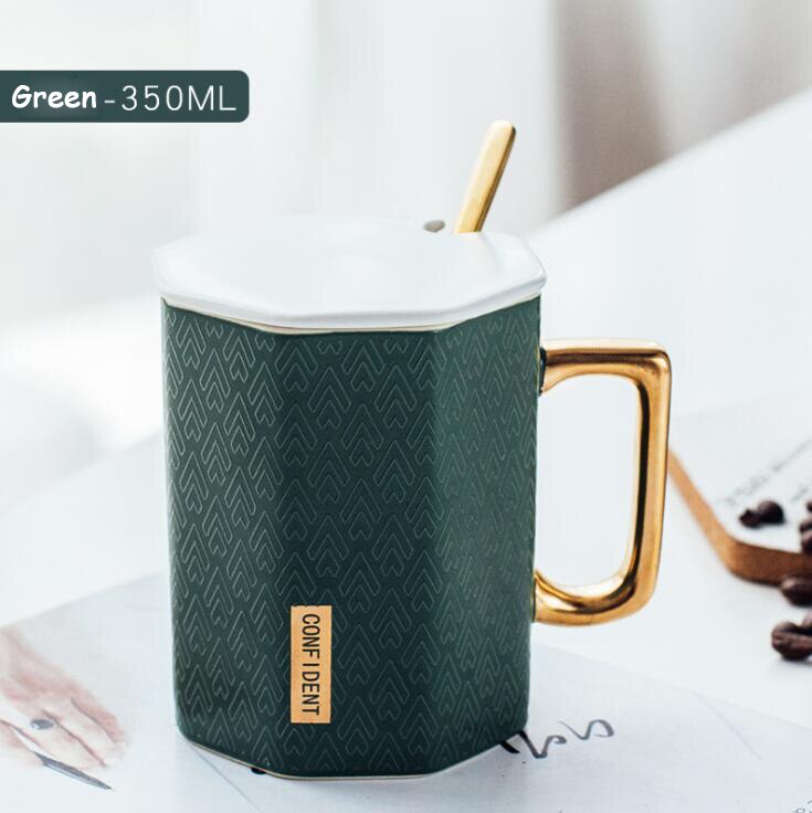 Exquisite Classic Style Gold-rimmed Ceramic Cup Se... – Vicedeal