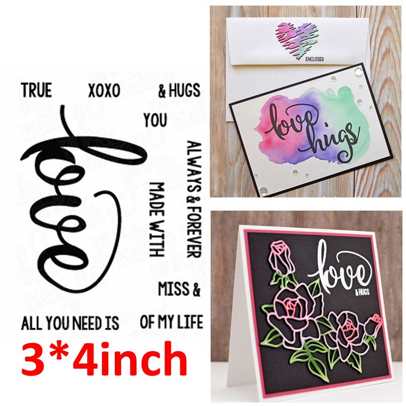 Clear Transparent Stamp Bold Cursive Happy Words C... – Grandado