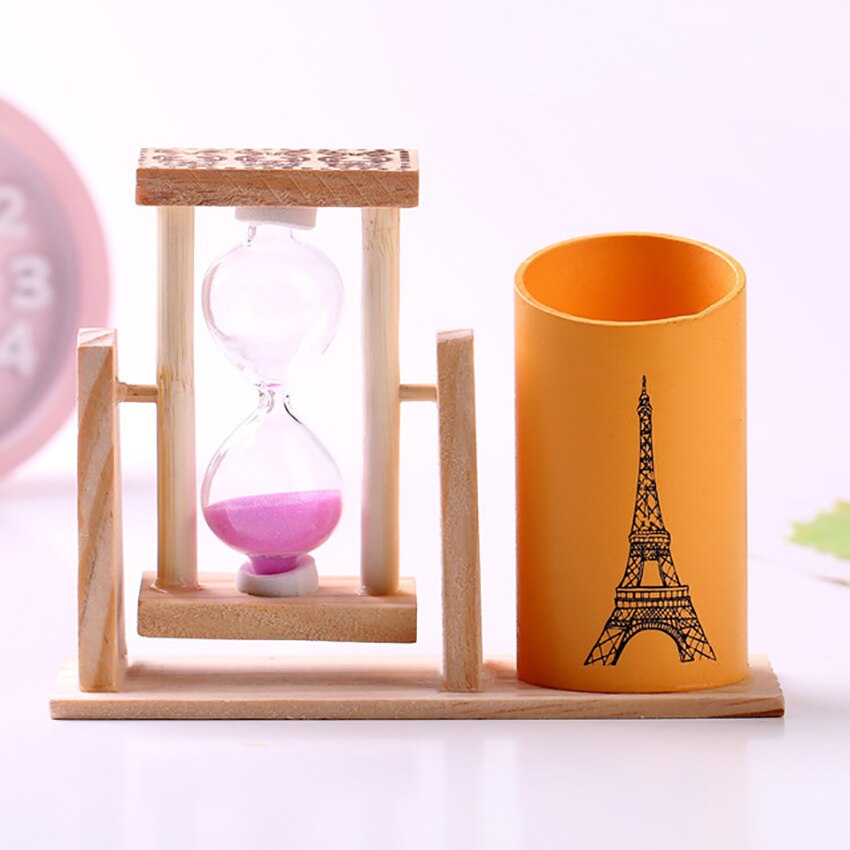 Hourglass Sand Timer Sand Clock with Pen Holder Ma... – Vicedeal