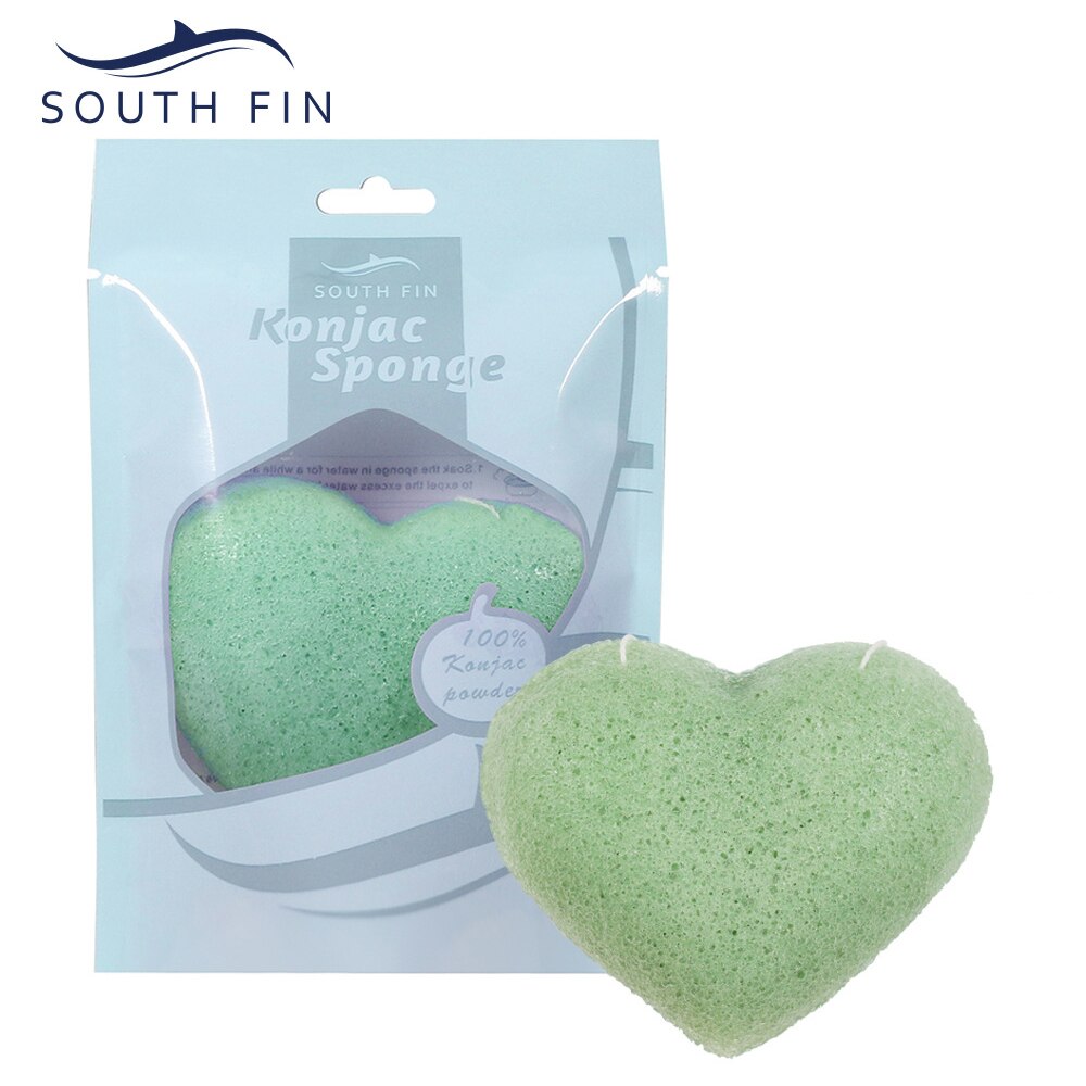 7 Colors Heart-shaped Cleansing Puff Sponge Exfoli... – Vicedeal