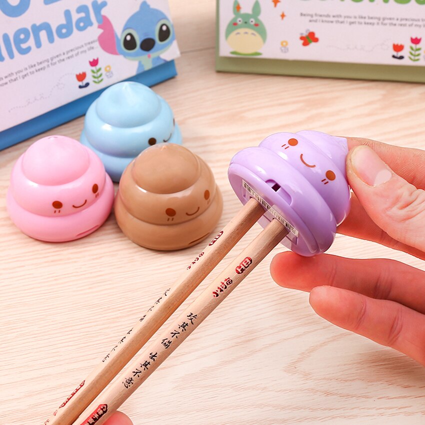 Funny Poop Shaped Pencil Sharpeners Mini Double Ho... – Vicedeal