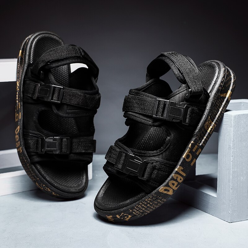 Casual herr sandaler tofflor sommar gladiator skor... – Grandado