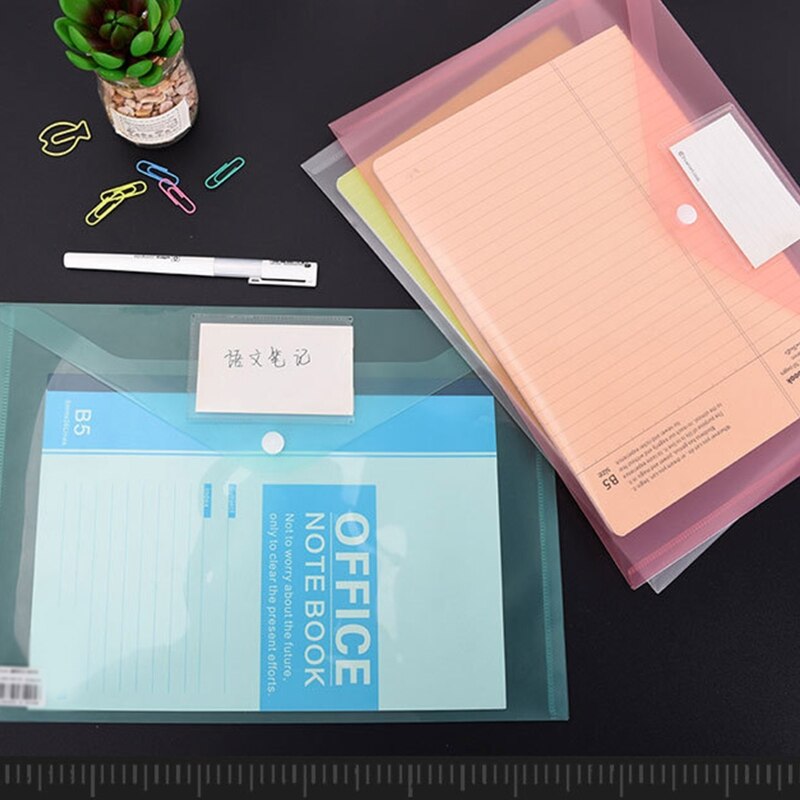 10Pcs A4 File Pockets Waterproof Document Folders ... – Grandado