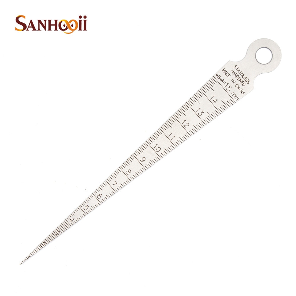 Stainless steel 1-15mm Gauge Aperture Scale Wedge ... – Vicedeal