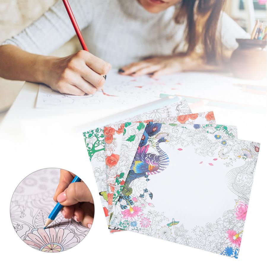 4pcs English Edition Hand Painting Drawing Colorin... – Vicedeal