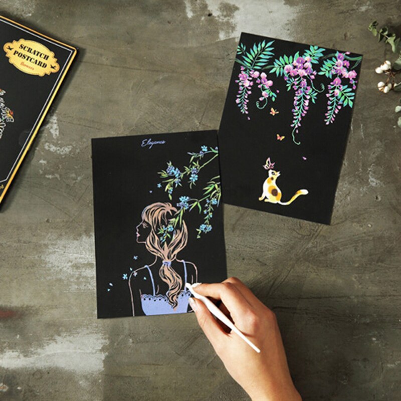 4Pcs/set Magic Colorful Drawing Board Paper Painti... – Grandado