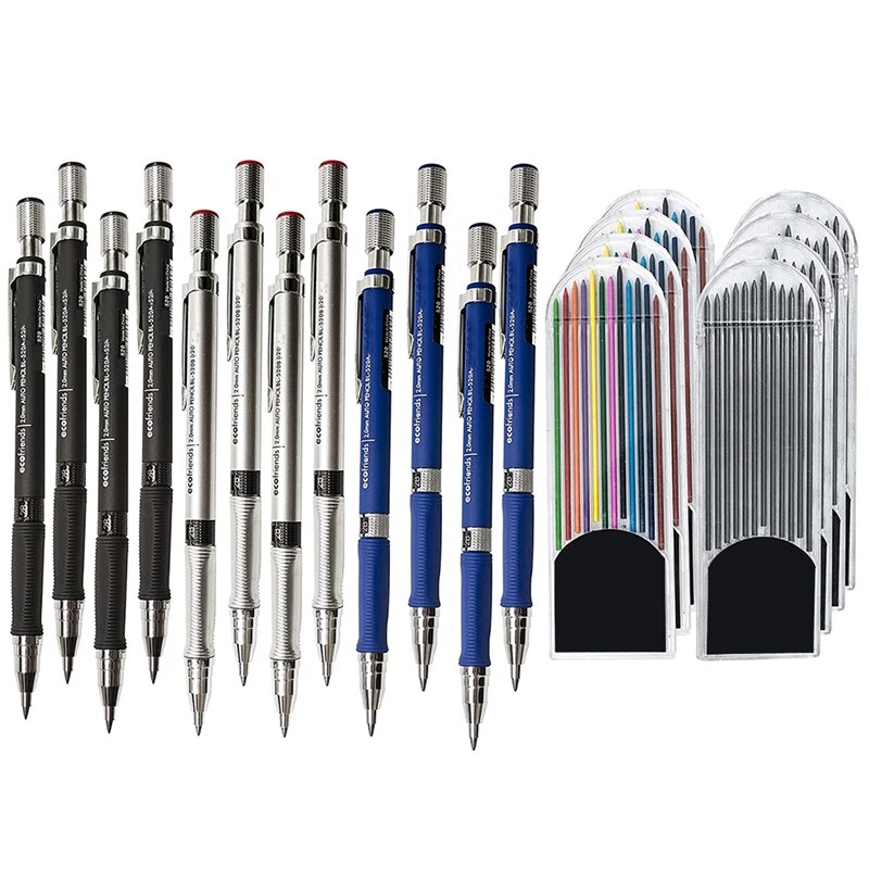 2mm Mechanical Pencils with Color Lead Refills for... – Grandado