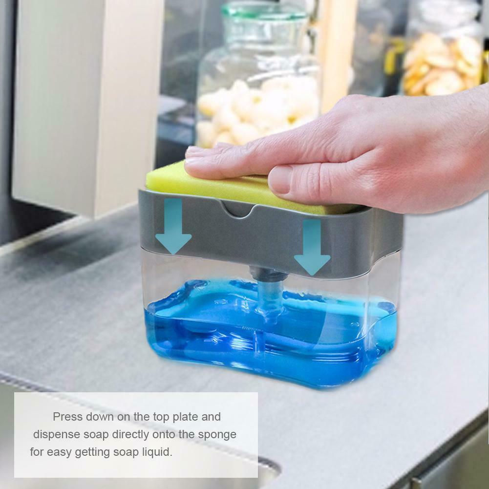 Zeepdispenser Pomp Spons Caddy Creatieve Keuken 2-... – Grandado