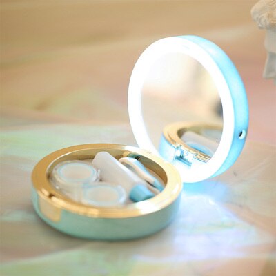 Portable Contact Lens Box with LED Lighted Makeup ... – Vicedeal