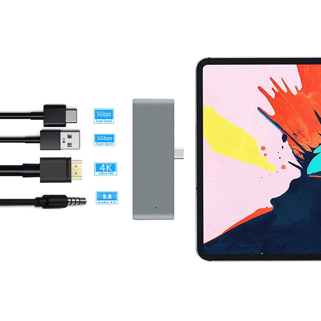 4-in-1 Multi-Function For Pad Pro Hub Type C To HD... – Vicedeal