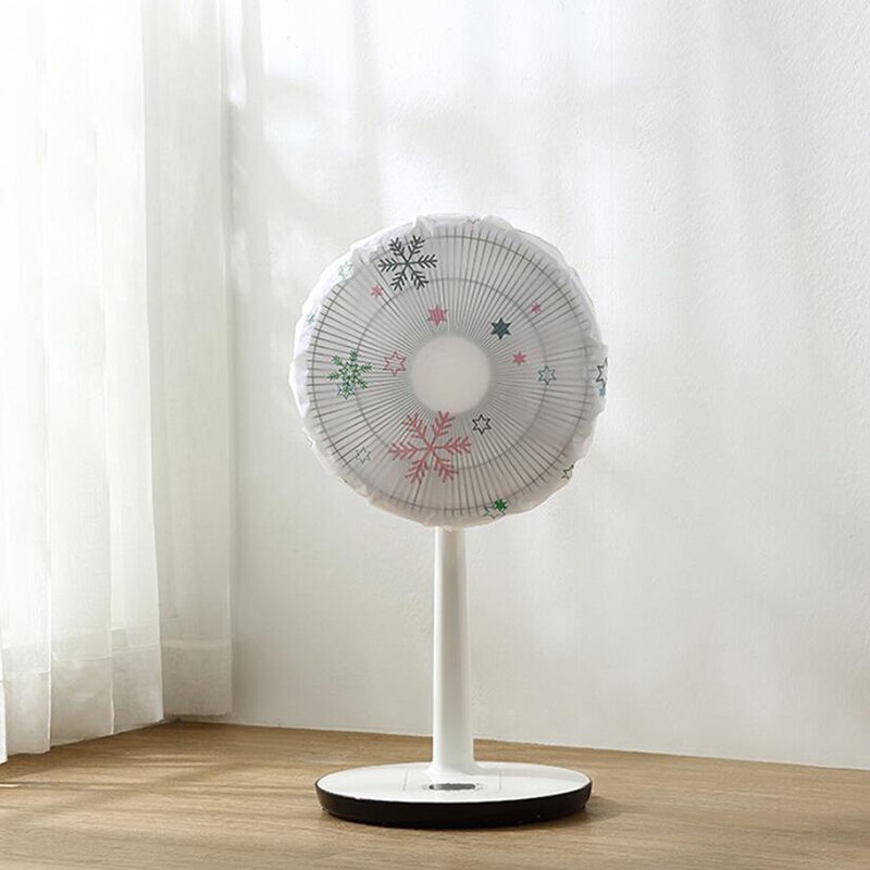Fan Dust Covers Snowflake Print Round Safety Prote... – Grandado