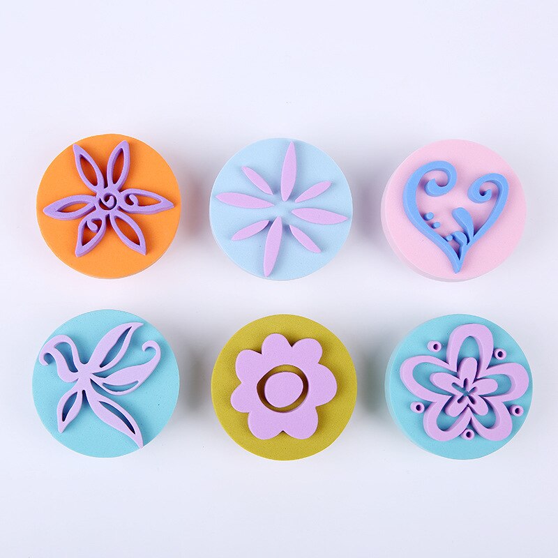 6 PCS Graffiti Seal Cute Children DIY Drawing Tool... – Grandado