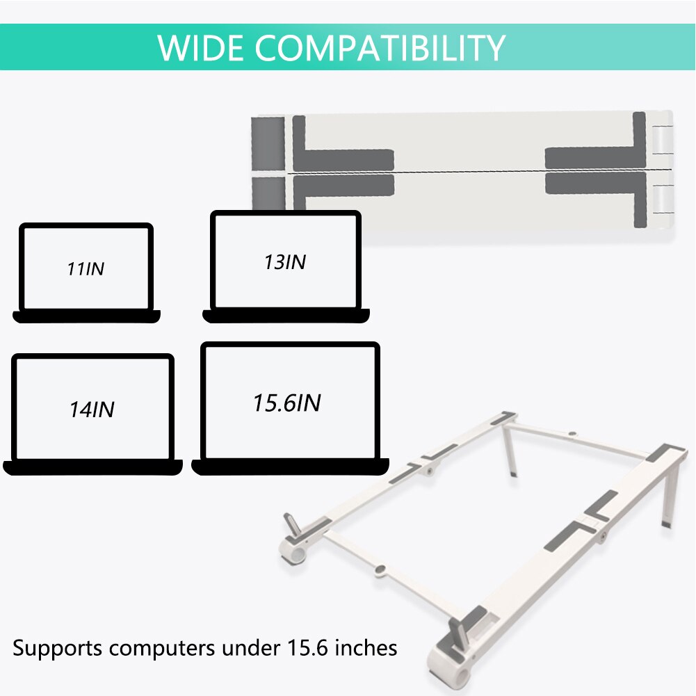 Universal Laptop Stand Aluminum Foldable Storage B... – Grandado