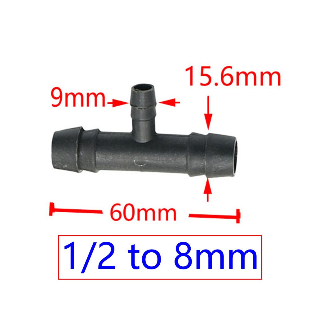 T-Shaped Hose Tee 1I2" To 8mm 10mm 1/2 Reduce... – Vicedeal