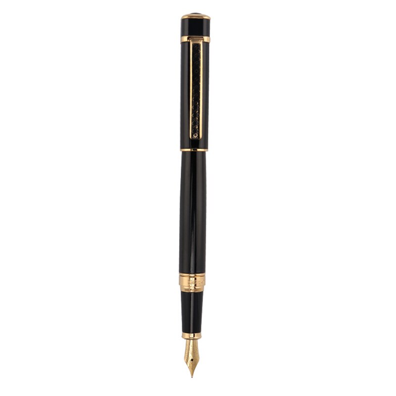 Hero 979 Square Cap Metal Fountain Pen Golden Plat... – Vicedeal