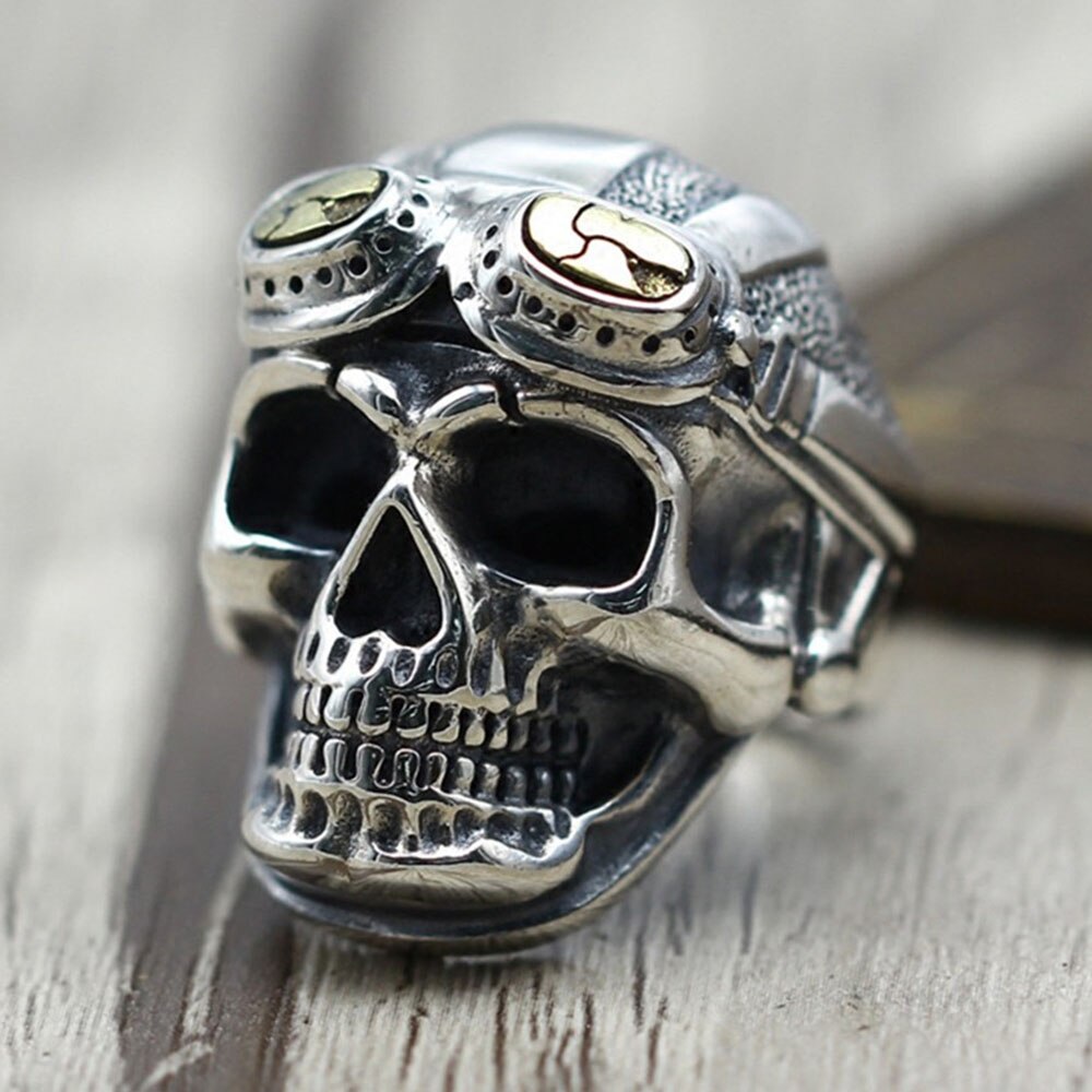 Men Punk Style Diving Skull Enthusiast Ring for Ma... – Grandado